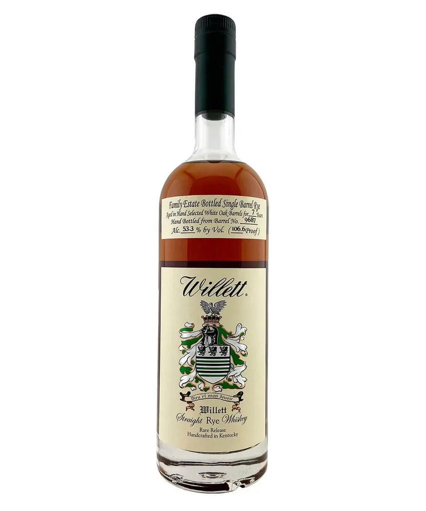 Willett 7 Year Old Cask Strength Single Barrel Straight Rye Whiskey ...